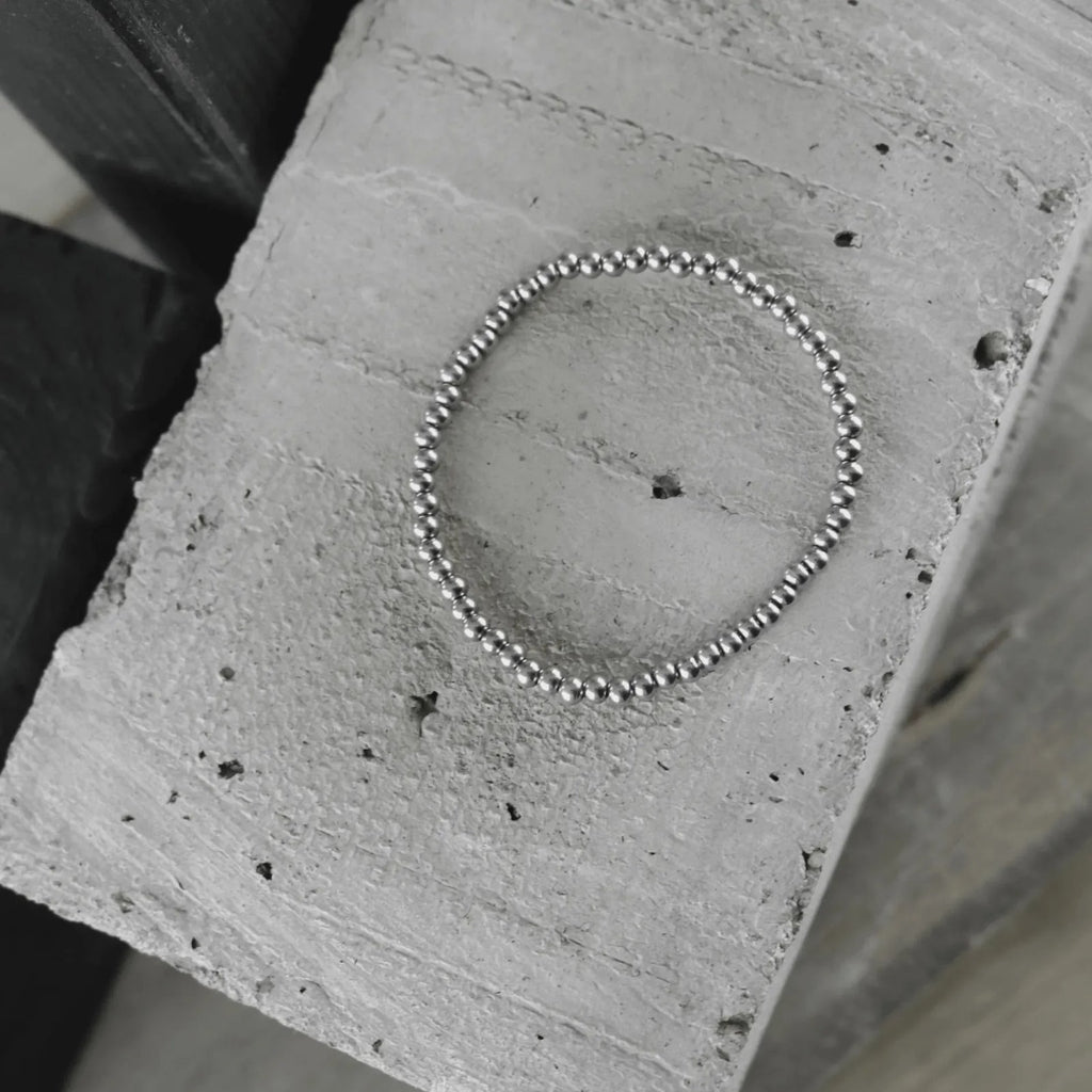 PASSION waterproof Ball Stretch Bracelet in Silver – TheSecretCloset ...