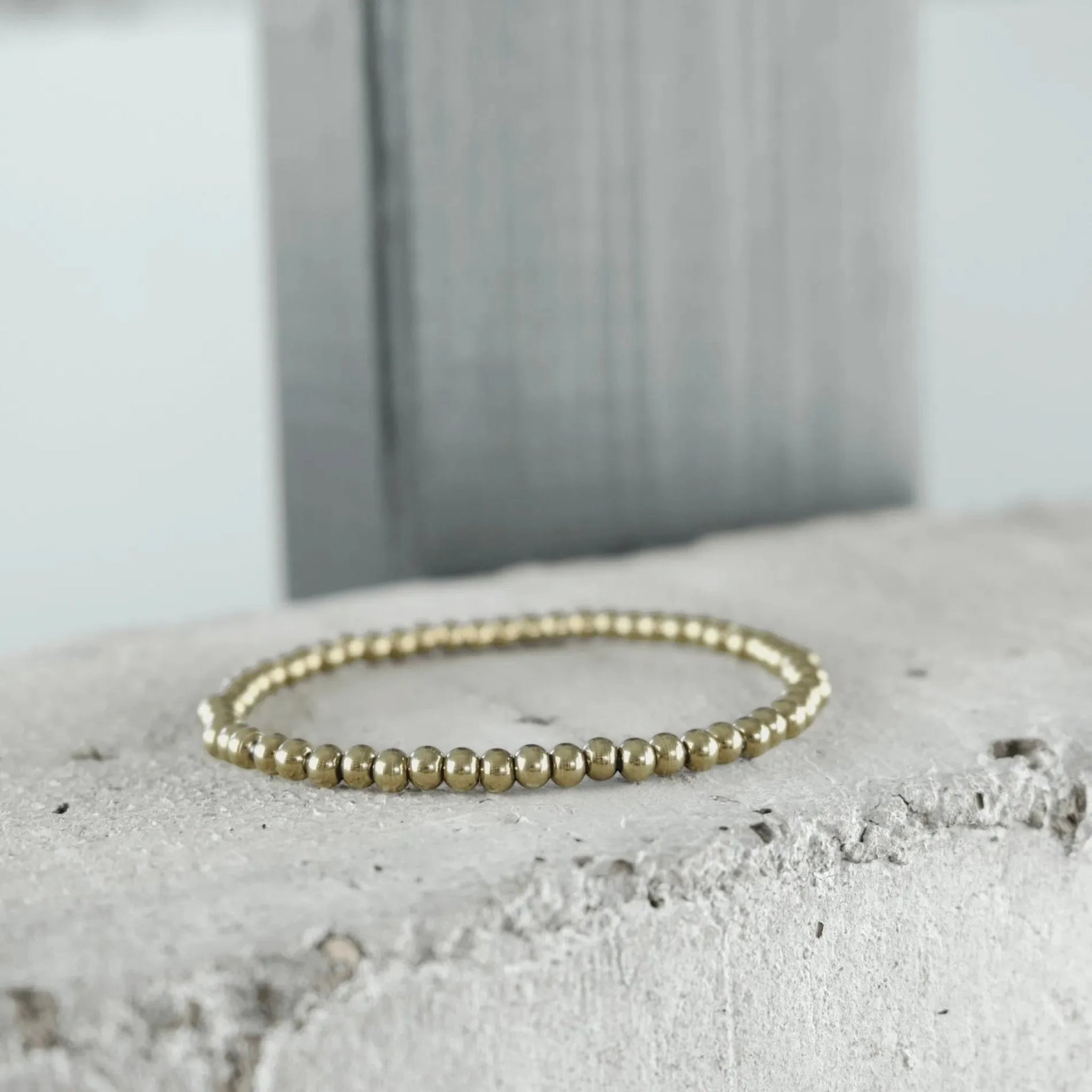 PASSION waterproof Ball Stretch Bracelet in Gold – TheSecretCloset.Boutique